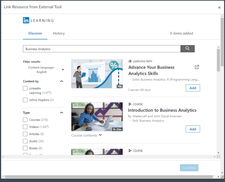 LinkedIn Learning – Canvas at JHU